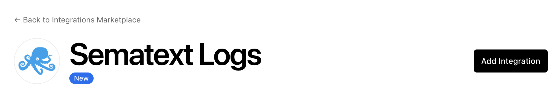 Step 2 - Create a Logs App